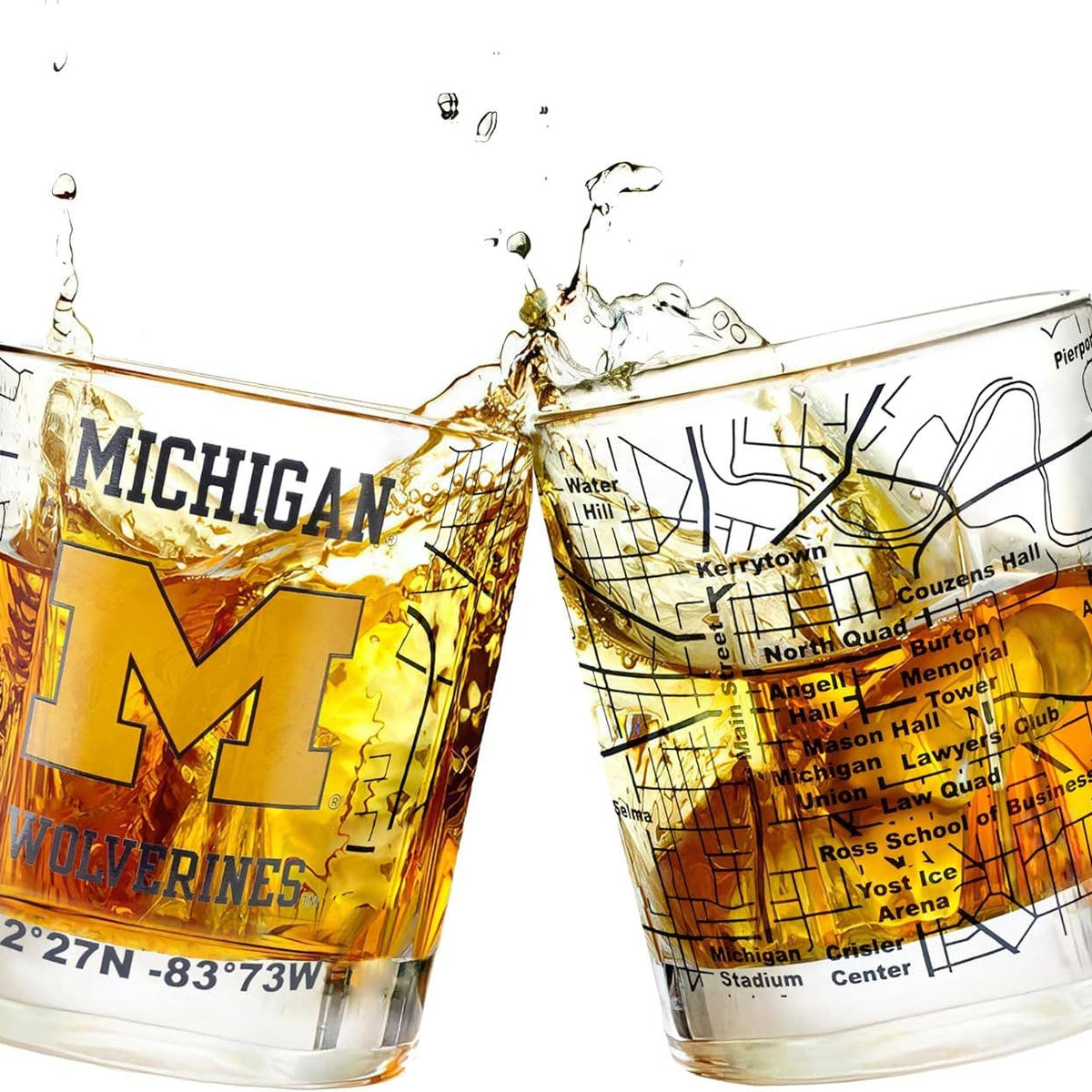 University of Michigan Whiskey Glass – MB Brands Inc