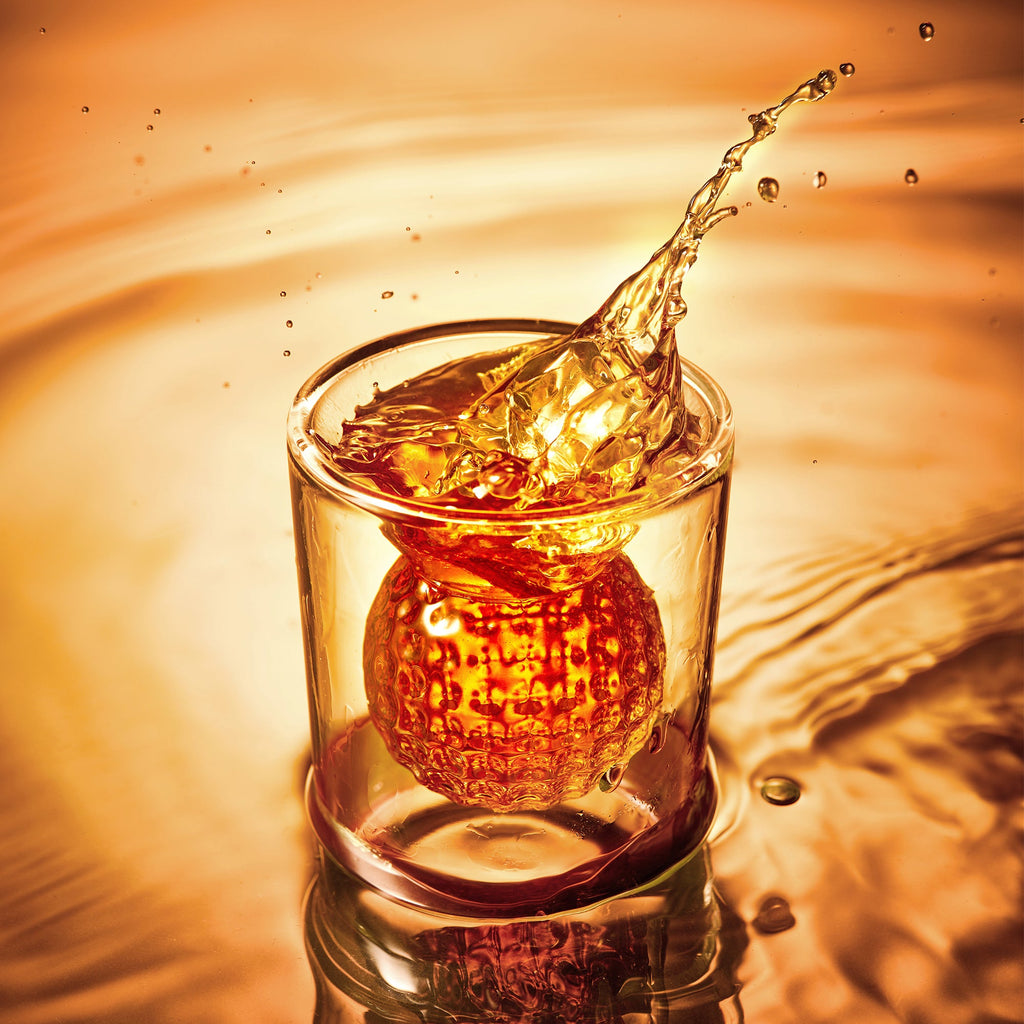Golf Ball Shot Glasses – Handcrafted 2 oz Whiskey Glasses with 3D Embe ...