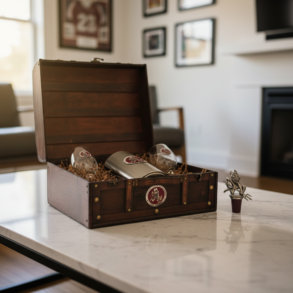 Arizona State University Sparky Logo Wine Chest Set – MB Brands Inc