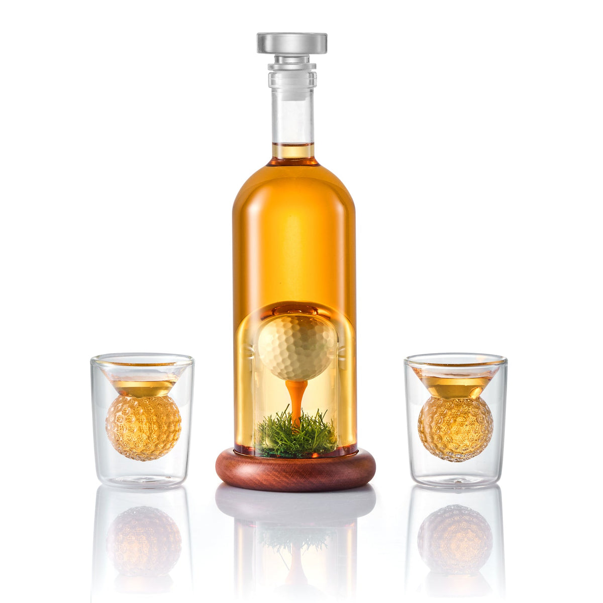 Golf Whiskey Decanter Set – Handcrafted 12 oz Decanter & 3D Golf Ball ...