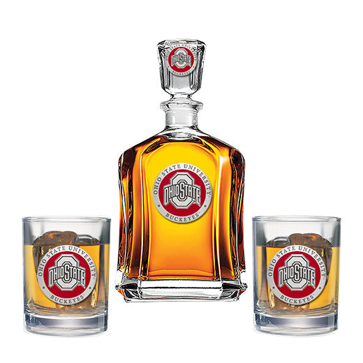 Ohio State University Capitol Decanter Set | OSU Buckeyes Whiskey Deca ...