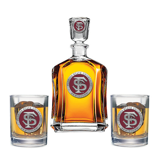 Florida State University FS Logo Capitol Decanter Set | FSU Seminoles ...