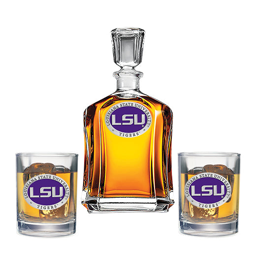 Louisiana State University Capitol Decanter Set | LSU Tigers Whiskey D ...
