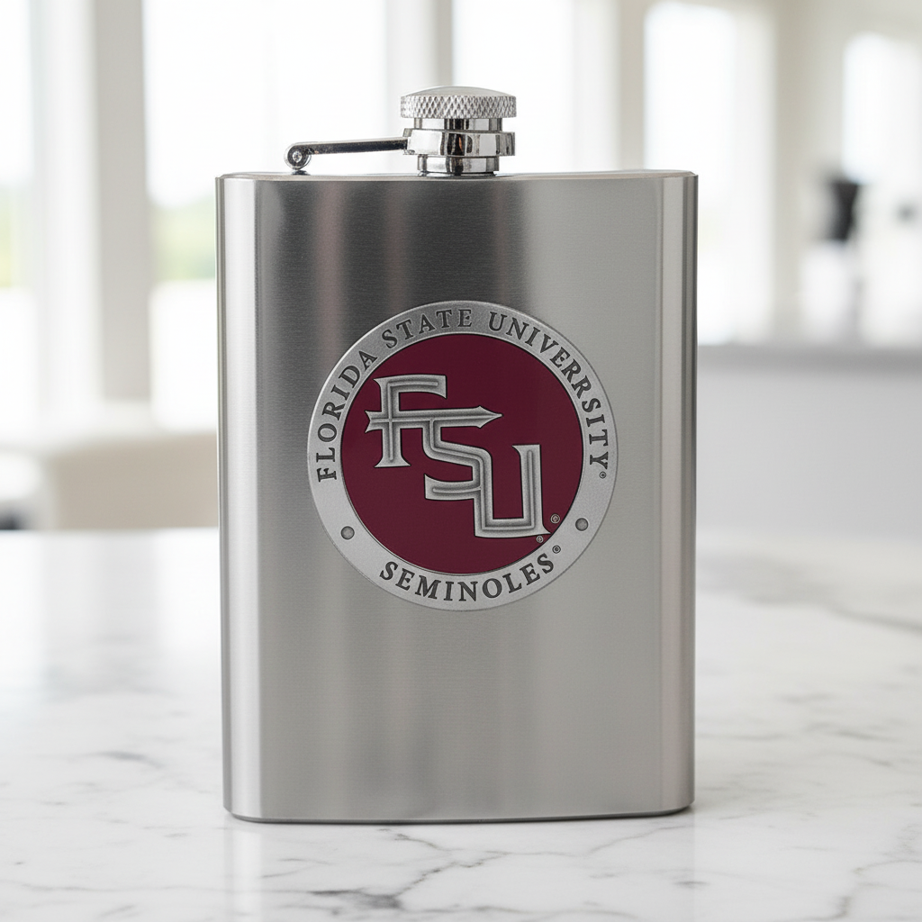 Florida State University Stainless Steel Flask - 8oz (FSU Logo) – MB ...