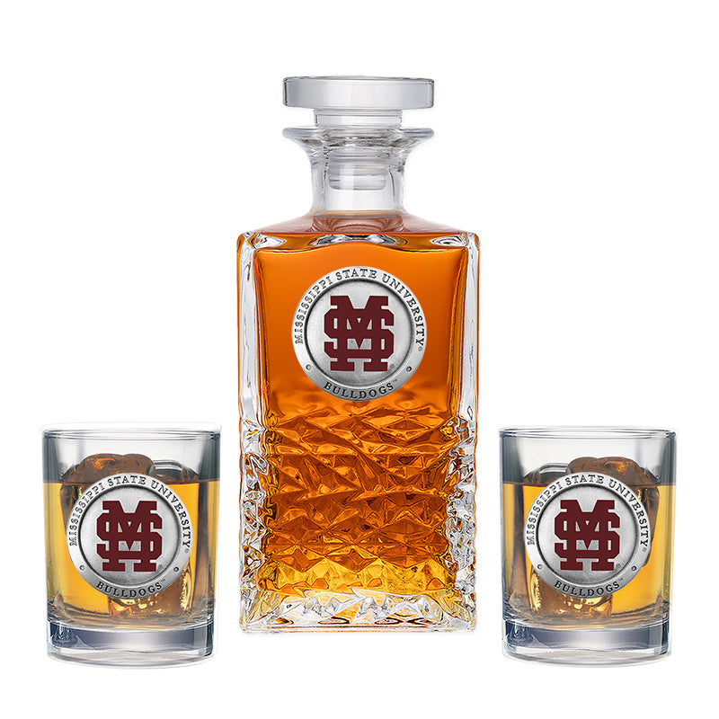 Mississippi State University Baseball Logo Heritage Decanter with 2 Ol ...