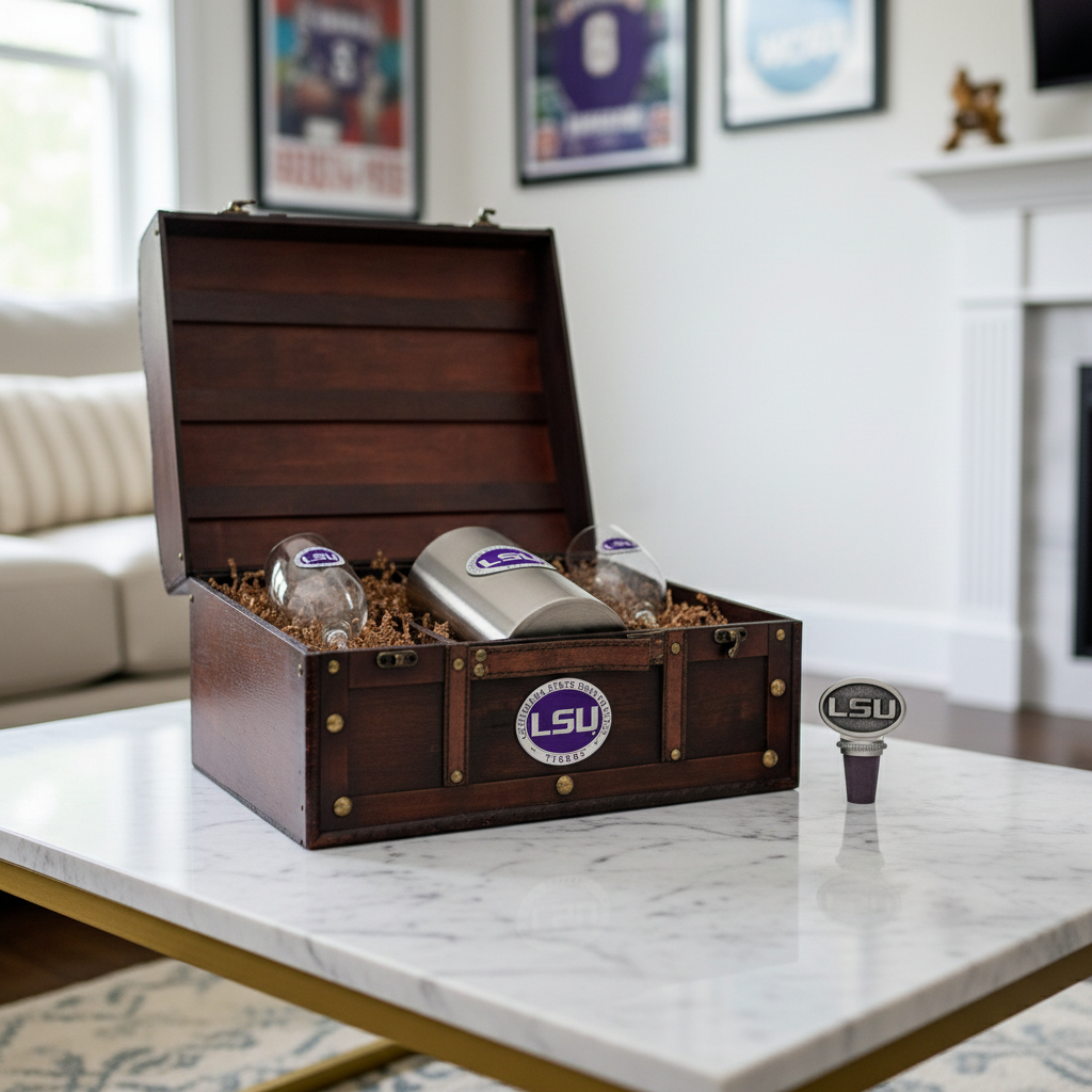 Louisiana State University Wine Chest Set – MB Brands Inc