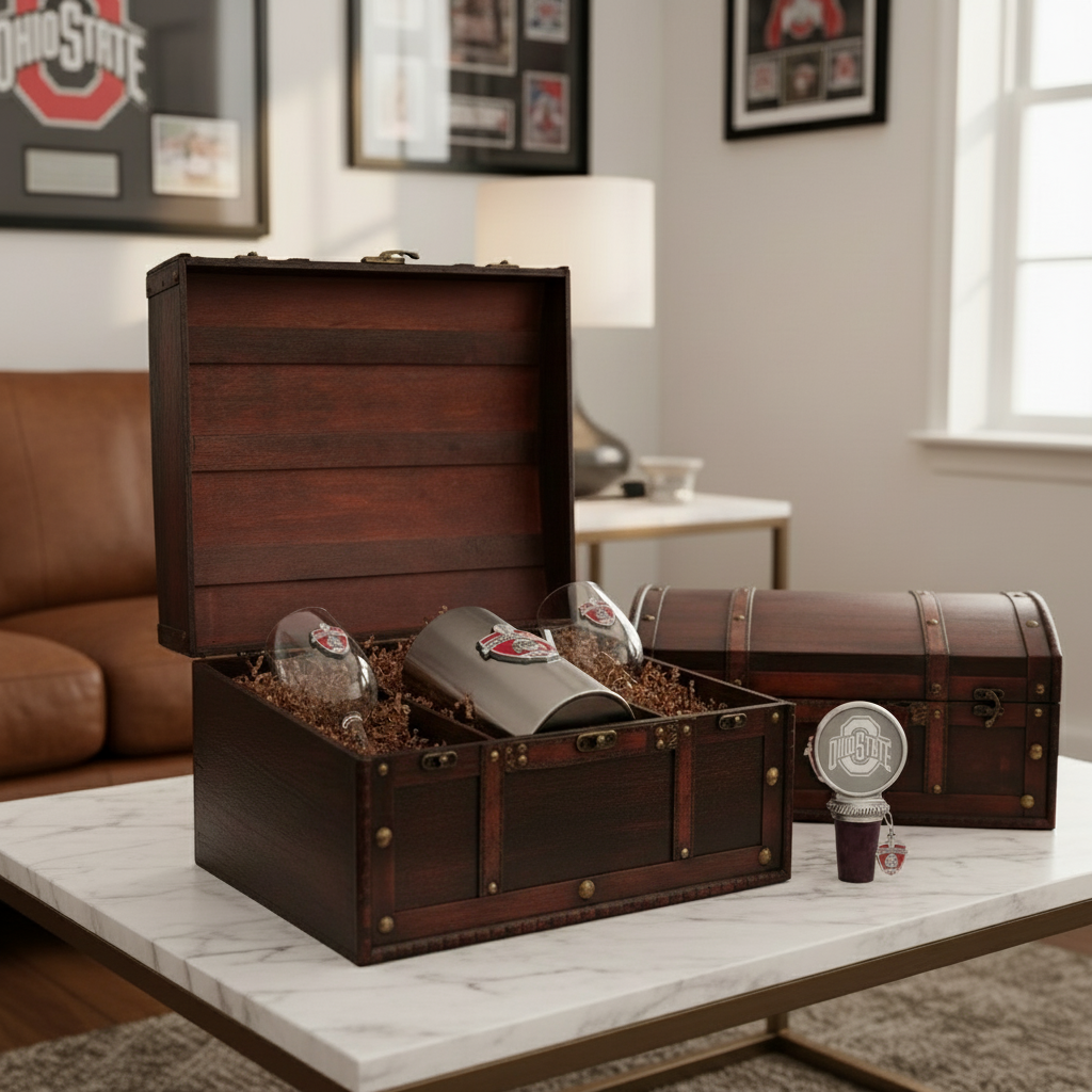 2014 Ohio State Football Championship Wine Chest Set – MB Brands Inc