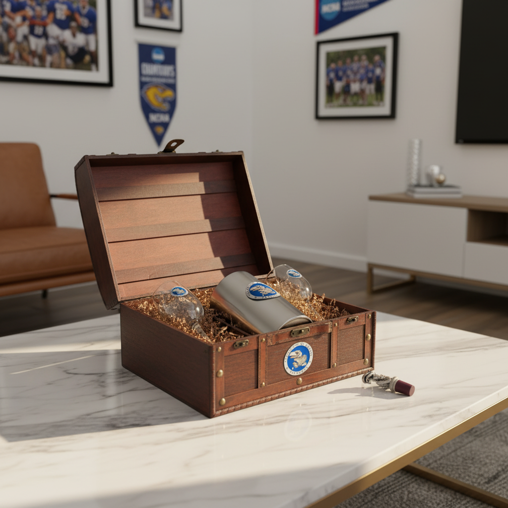 University of Kansas Wine Chest Set – MB Brands Inc